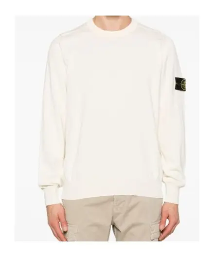 Stone Island Logo Patch Crewneck Jumper