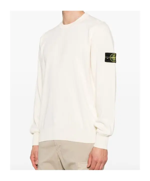 Stone Island Logo Patch Crewneck Jumper