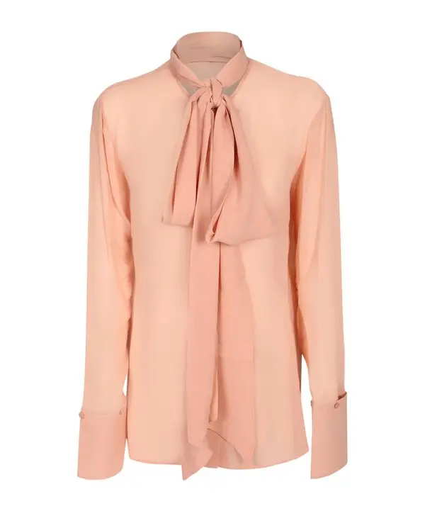 Acne Studios Tie-neck Shirt - Nude