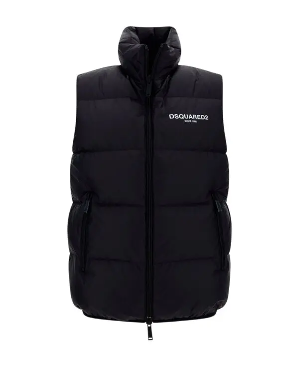 Dsquared2 Logo Printed Padded Down Vest