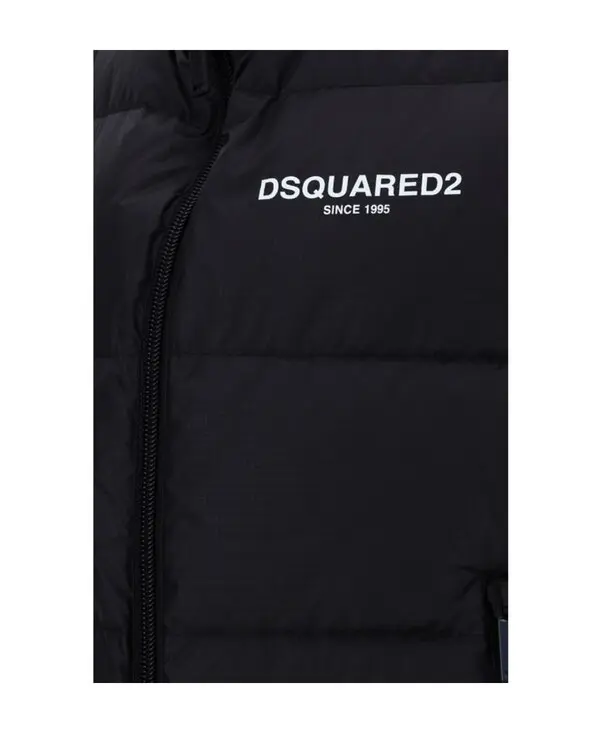 Dsquared2 Logo Printed Padded Down Vest