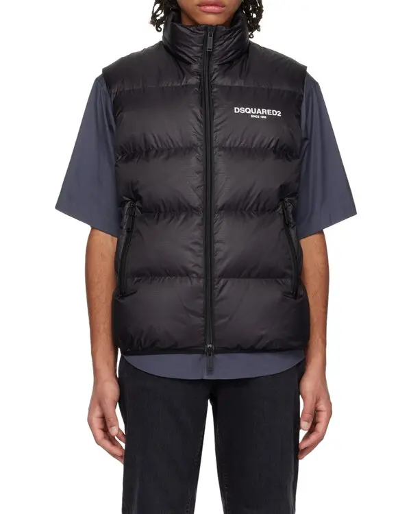Dsquared2 Logo Printed Padded Down Vest
