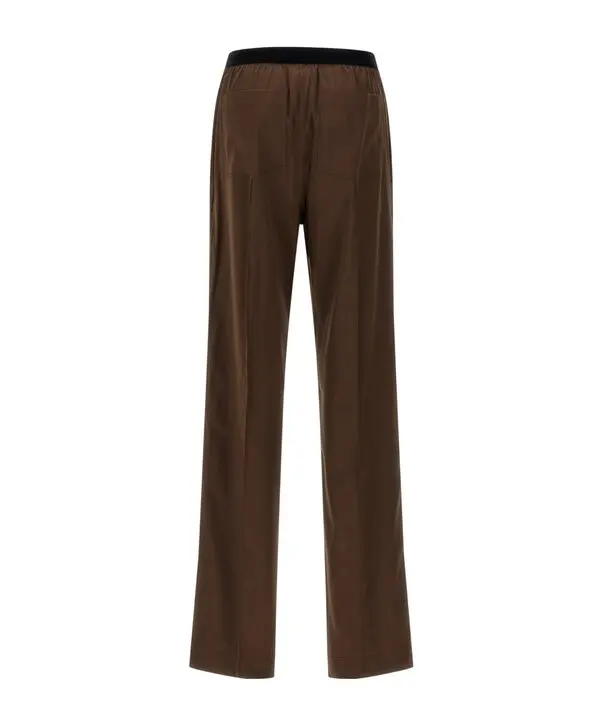 TOM FORD Satin Straight Leg Pants - Green