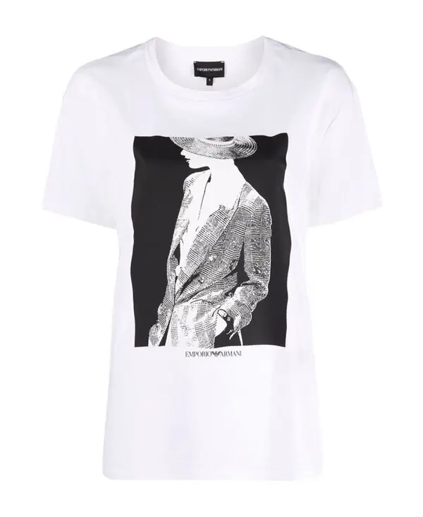 Emporio Armani Round Neck Logo T-shirt