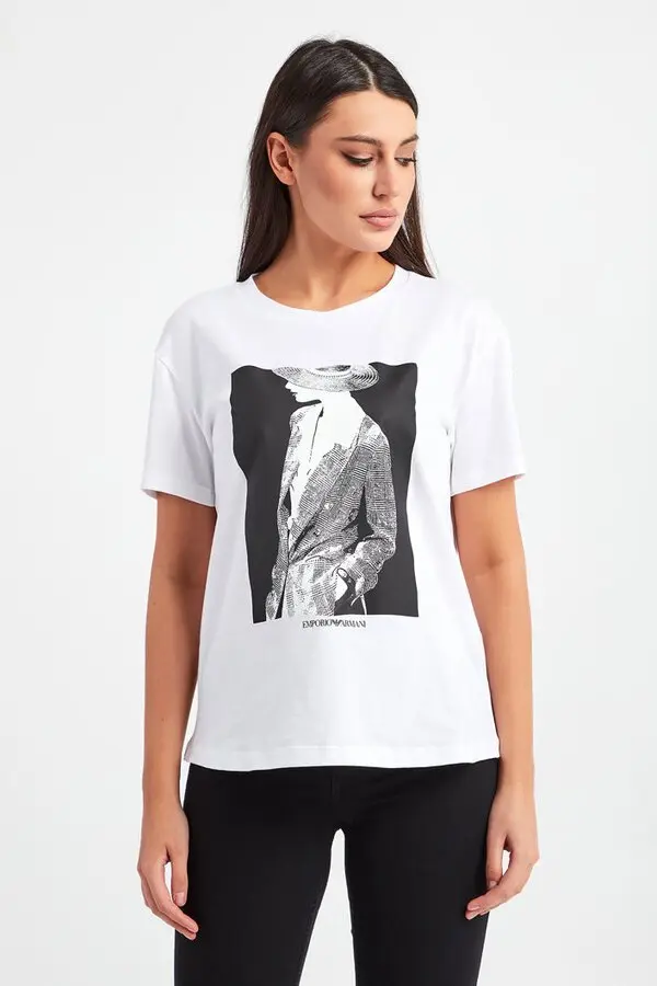 Emporio Armani Round Neck Logo T-shirt
