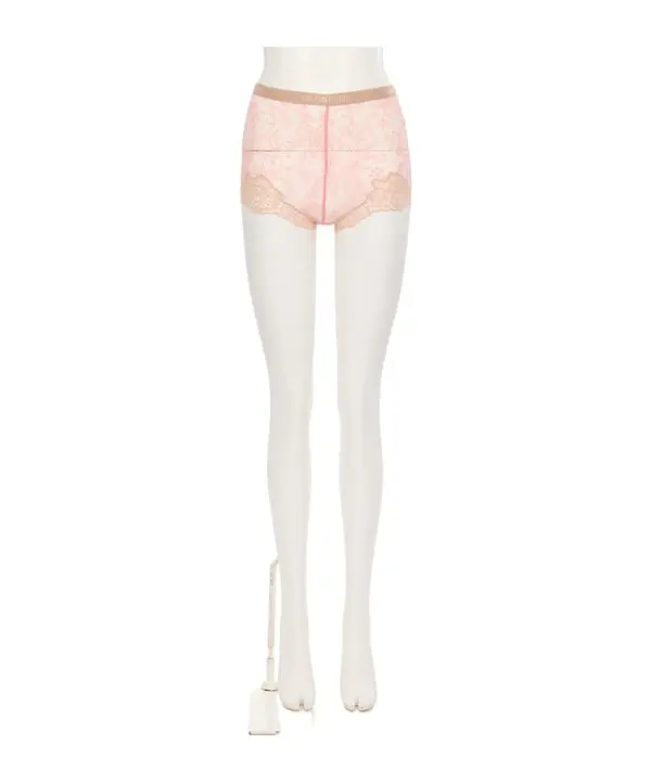Valentino Garavani Lace Briefs With Letter Detail - White