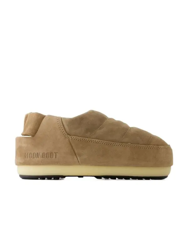 Moon Boot Evolution Round Toe Slip-on Slippers - Brown