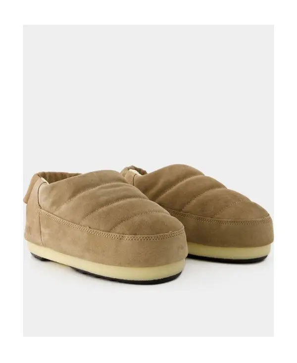 Moon Boot Evolution Round Toe Slip-on Slippers - Brown