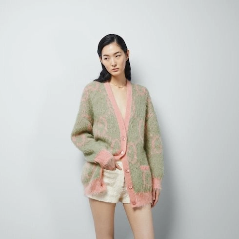 Gucci Reversible Gg Jacquard Cardigan