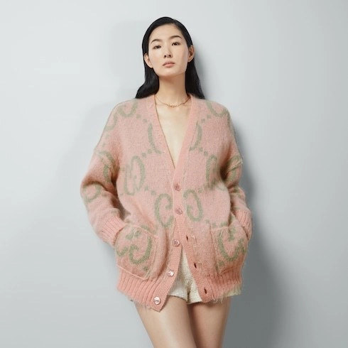 Gucci Reversible Gg Jacquard Cardigan