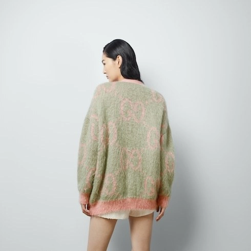 Gucci Reversible Gg Jacquard Cardigan