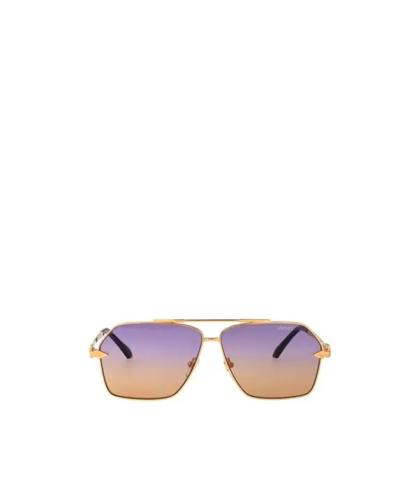 Versace Geometric-frame Sunglasses - Nude