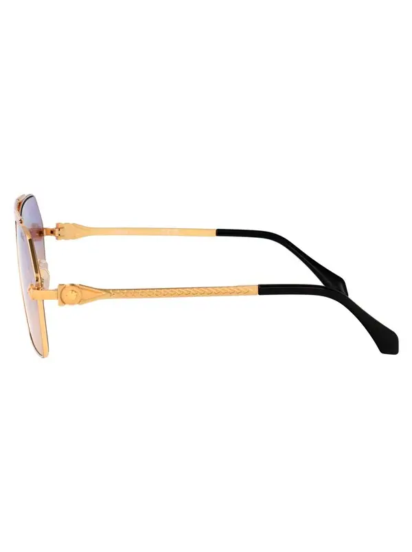 Versace Geometric-frame Sunglasses - Nude