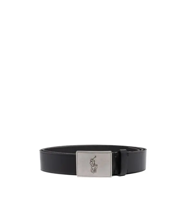Polo Ralph Lauren Pony Logo Buckle Belt - Black
