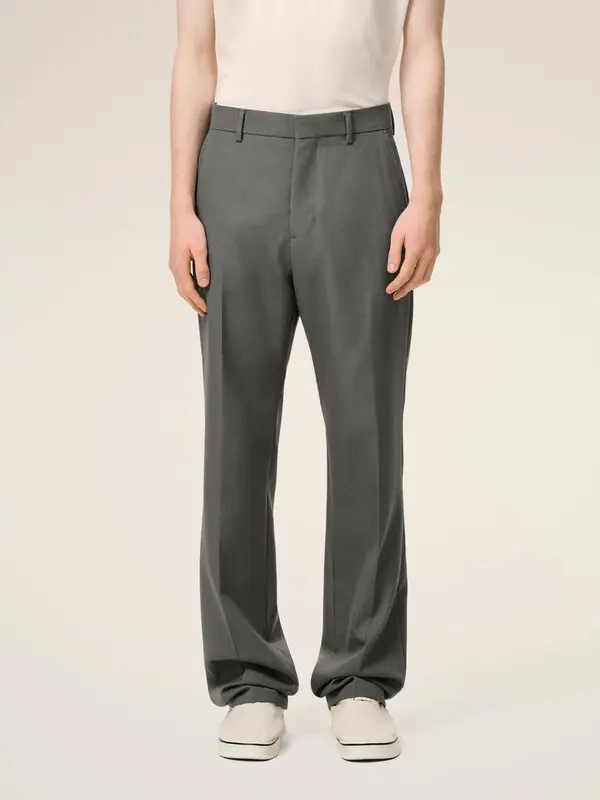 Ami Straight Leg Trousers - Carbon