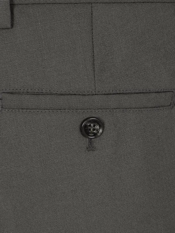 AMI Paris Straight Leg Trousers - Carbon