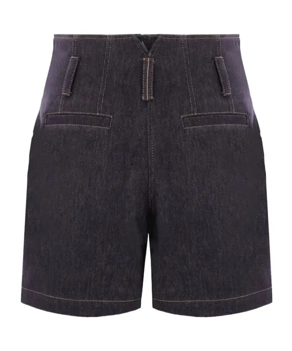 Brunello Cucinelli High-waisted Denim Shorts