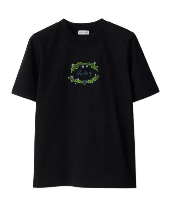 Burberry Thistle Logo Crewneck T-shirt - Coal