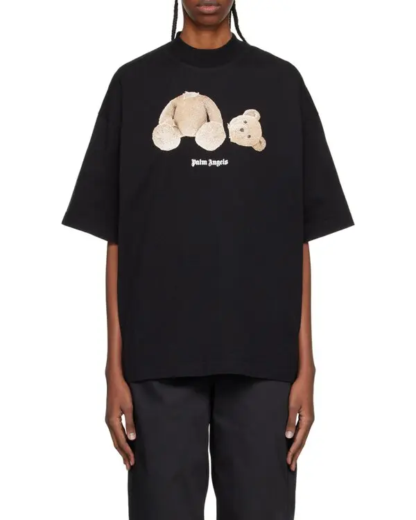 Palm Angels Logo Print Short Sleeve T-shirt