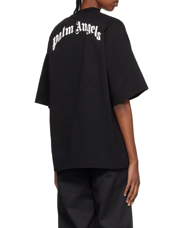 Palm Angels Logo Print Short Sleeve T-shirt