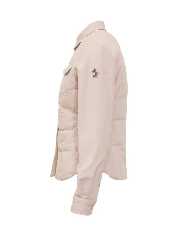 Moncler Corduroy Quilted Jacket - Light Pink