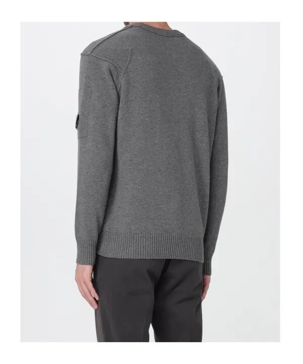 C.P. COMPANY Lens Detail Crew Neck Knitwear