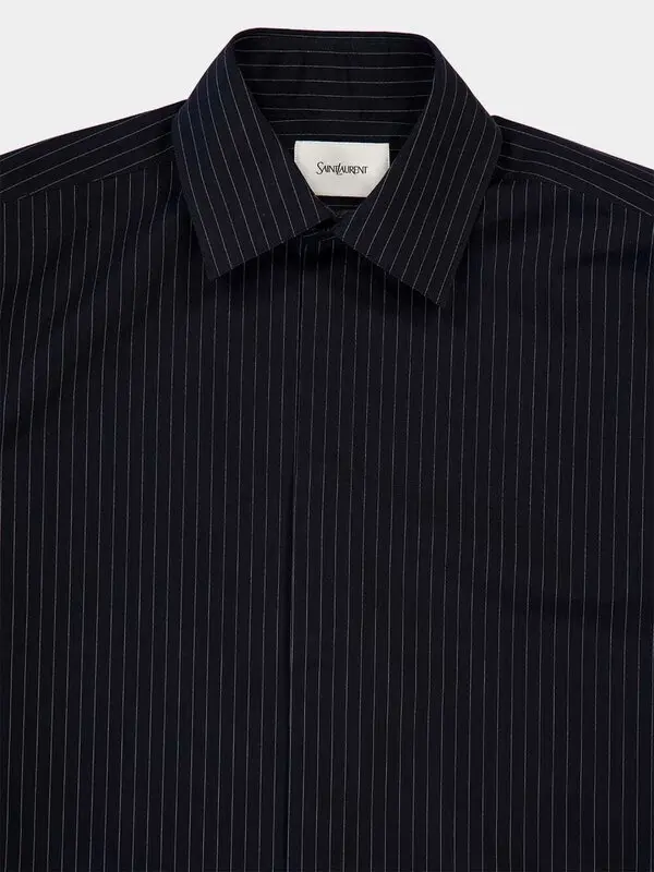 Saint Laurent Cassandre Striped Shirt