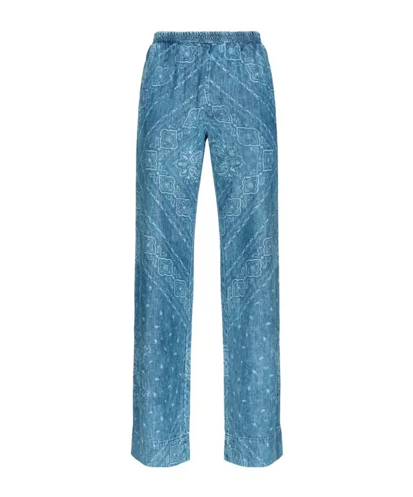 Pinko Namibia Paisley Print Wide-leg Pants