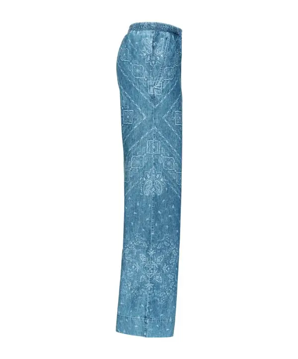 Pinko Namibia Paisley Print Wide-leg Pants