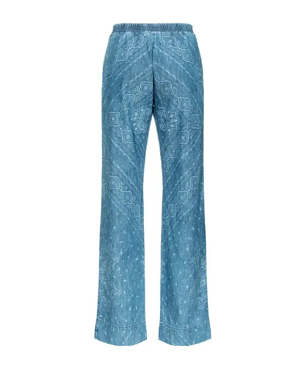 Pinko Namibia Paisley Print Wide-leg Pants