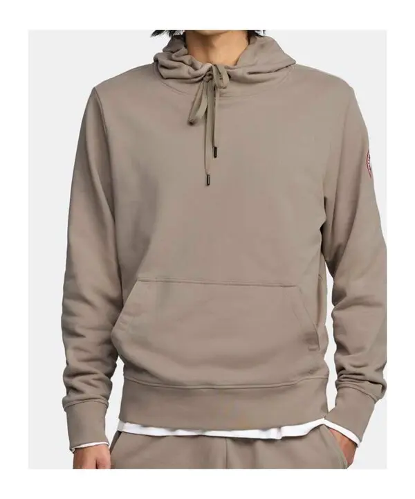 Canada Goose Huron Logo-patch Drawstring Hoodie - Limestone