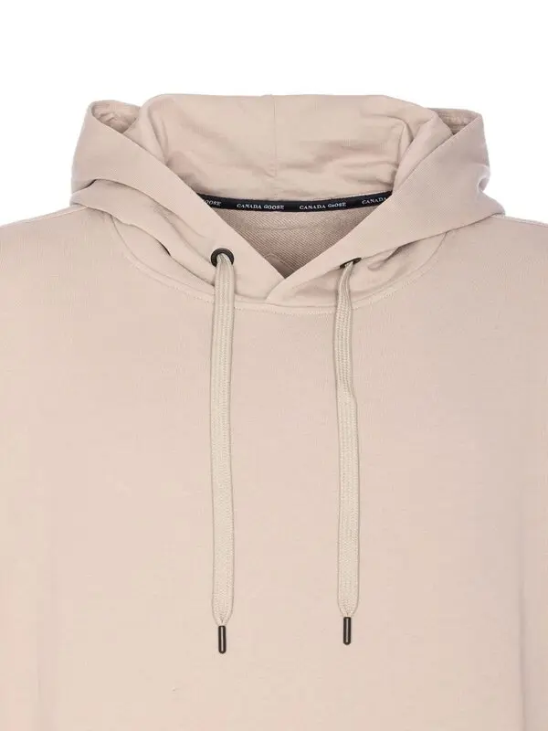 Canada Goose Huron Logo-patch Drawstring Hoodie - Limestone