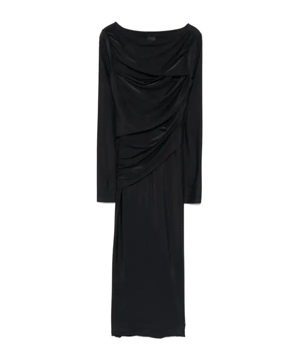Pinko Long Sleeve Draped Dress
