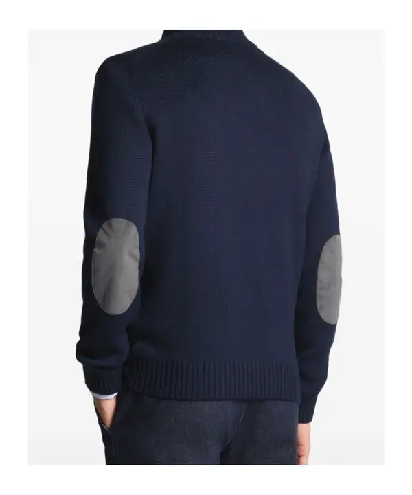 FAY Hook-closure Mock Neck Jumper