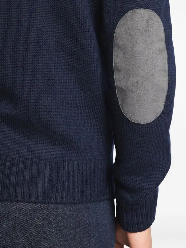 FAY Hook-closure Mock Neck Jumper