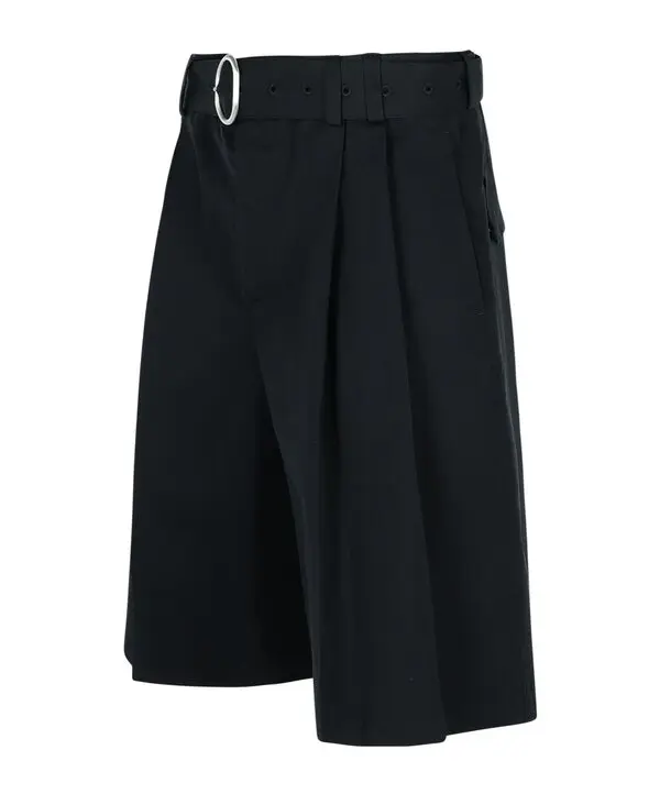 JIL SANDER Belted Knee-length Bermuda Shorts