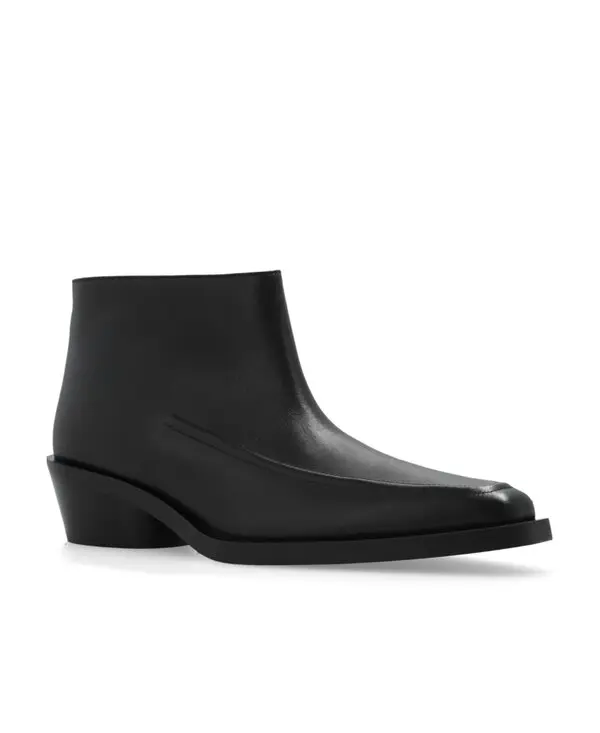 Proenza Schouler Bronco Leather Ankle Boots - Black
