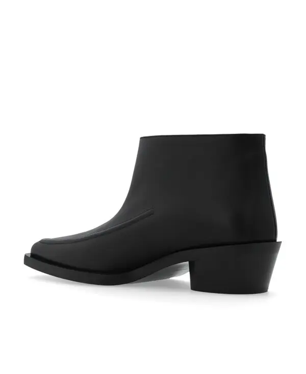 Proenza Schouler Bronco Leather Ankle Boots - Black