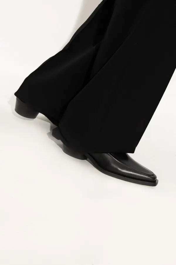 Proenza Schouler Bronco Leather Ankle Boots - Black