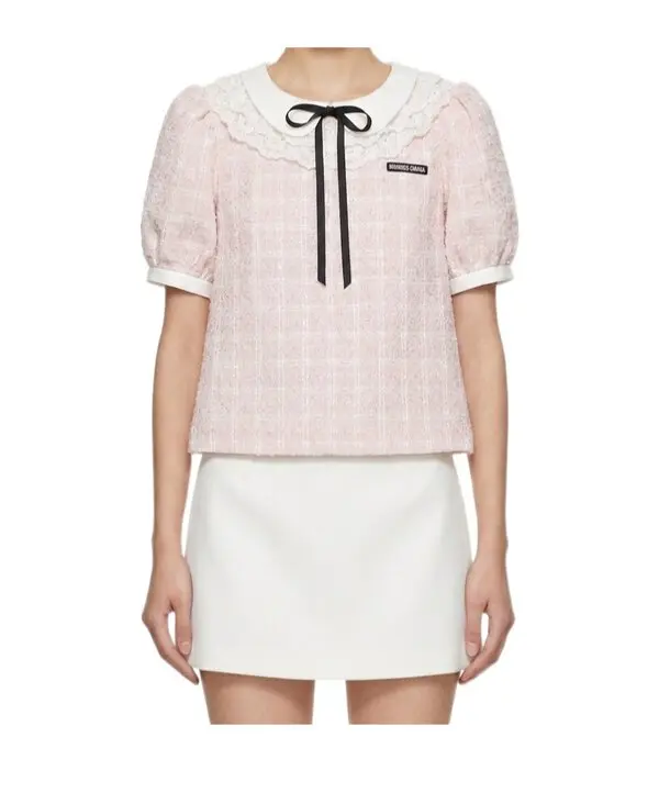 Marissa Chiara Short-sleeved Bow Detailed Polo Shirt