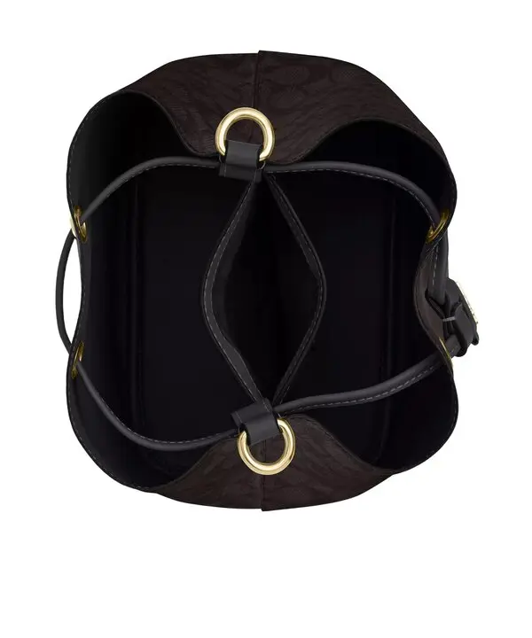 COACH Rowan Bucket Bag In Signature Canvas - Opal/walnut/black