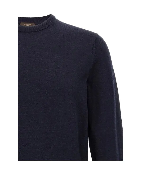 ZANONE Crewneck Long-sleeved Jumper - Blue