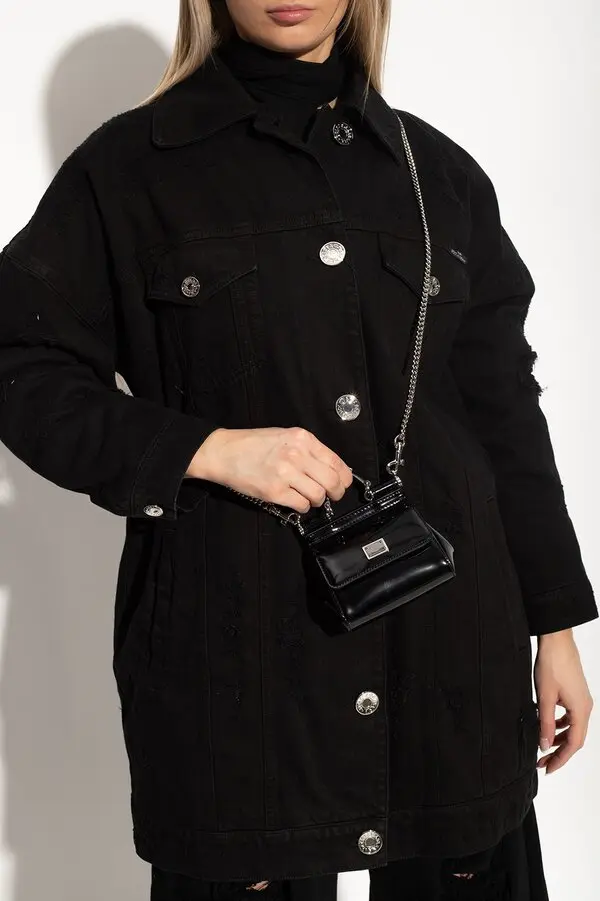 Dolce & Gabbana X Kim Logo-plaque Foldover Top Mini Bag