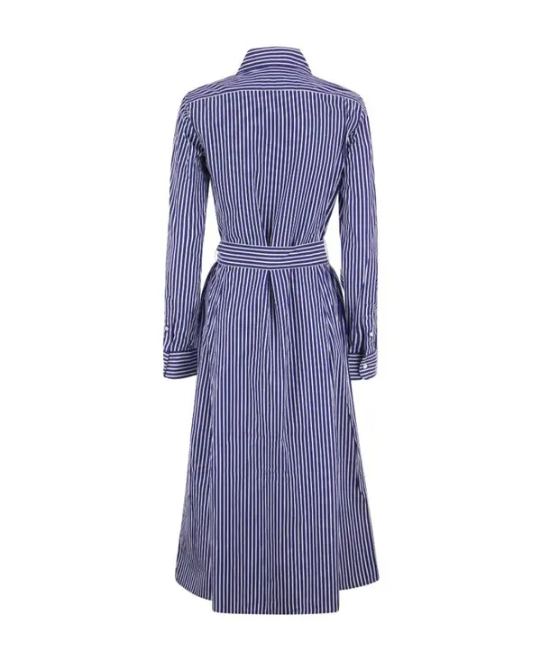 Polo Ralph Lauren Striped Belted Shirt Dress