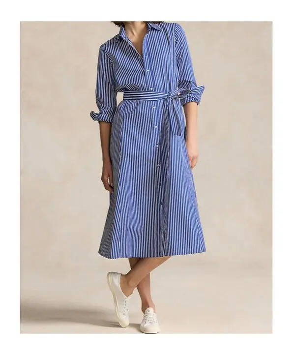 Polo Ralph Lauren Striped Belted Shirt Dress
