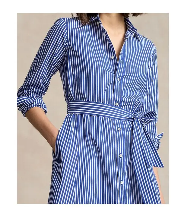 Polo Ralph Lauren Striped Belted Shirt Dress