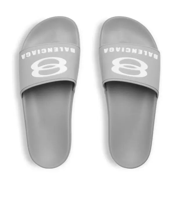 Balenciaga Unity Sports Icon Pool Slides - Gray/white