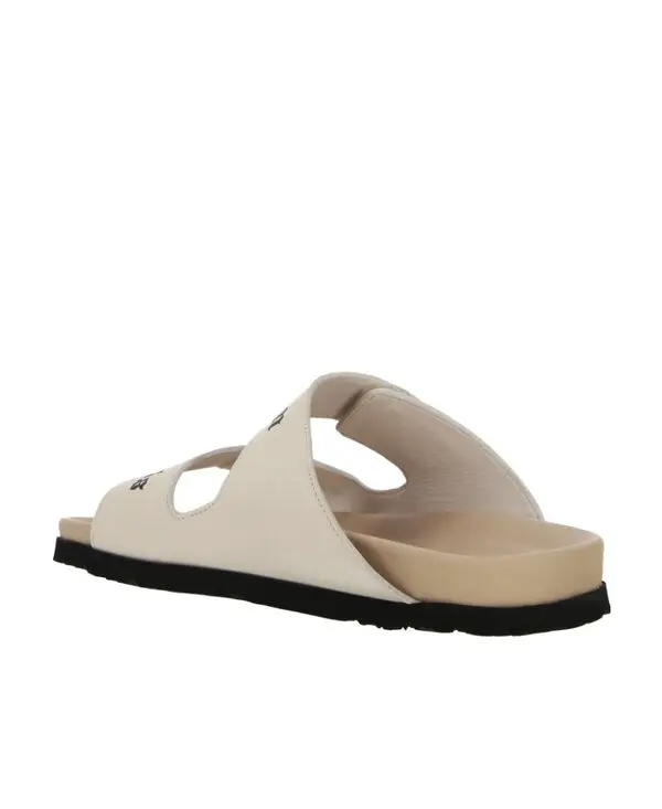 Palm Angels Logo Double Strap Slide Sandals