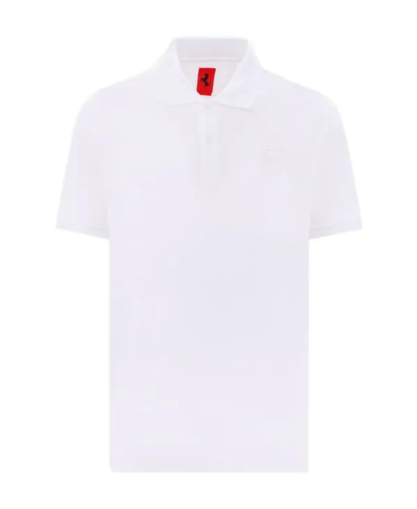 FERRARI Button-down Collar Polo Shirt
