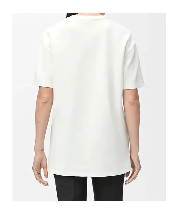 Loewe Relaxed Fit Cotton Blend T-shirt With Anagram Embroidery